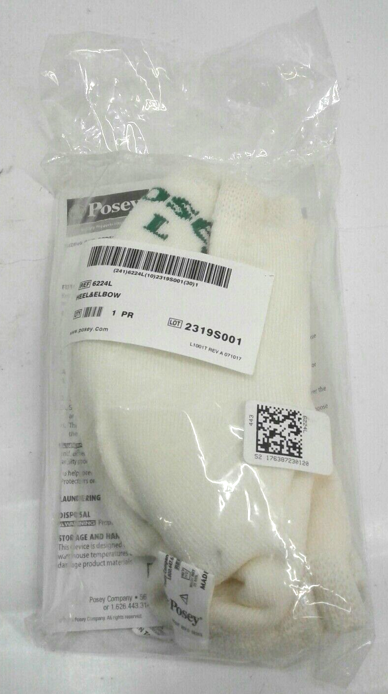 Posey 6224L Knitted Heel And Elbow Protectors Foam Pad Large 1 Pair | eBay