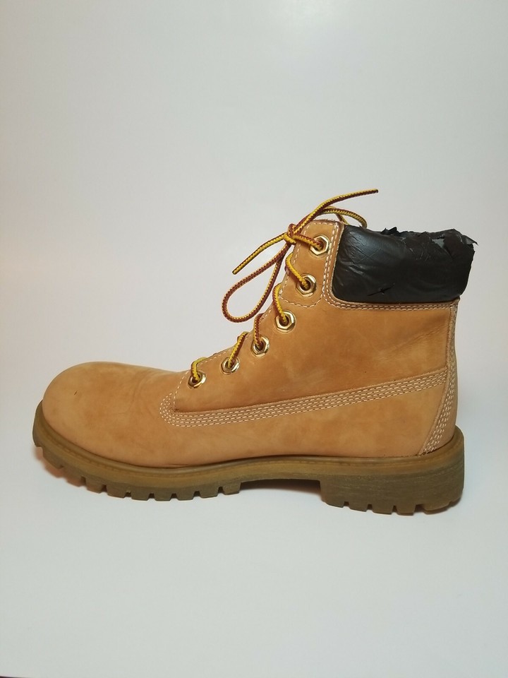 Timberland 12909 Junior's 6" Premium Waterproof Boots Wheat Nubuck Boys ...