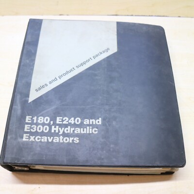 CAT Caterpillar E180 E240 E300 Excavator Sales Product Support Manual ...