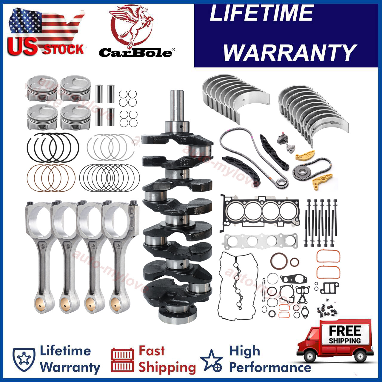 For 2011-2020 Hyundai Sonata Kia Forte Optima 2.4L Engine Rebuild ...