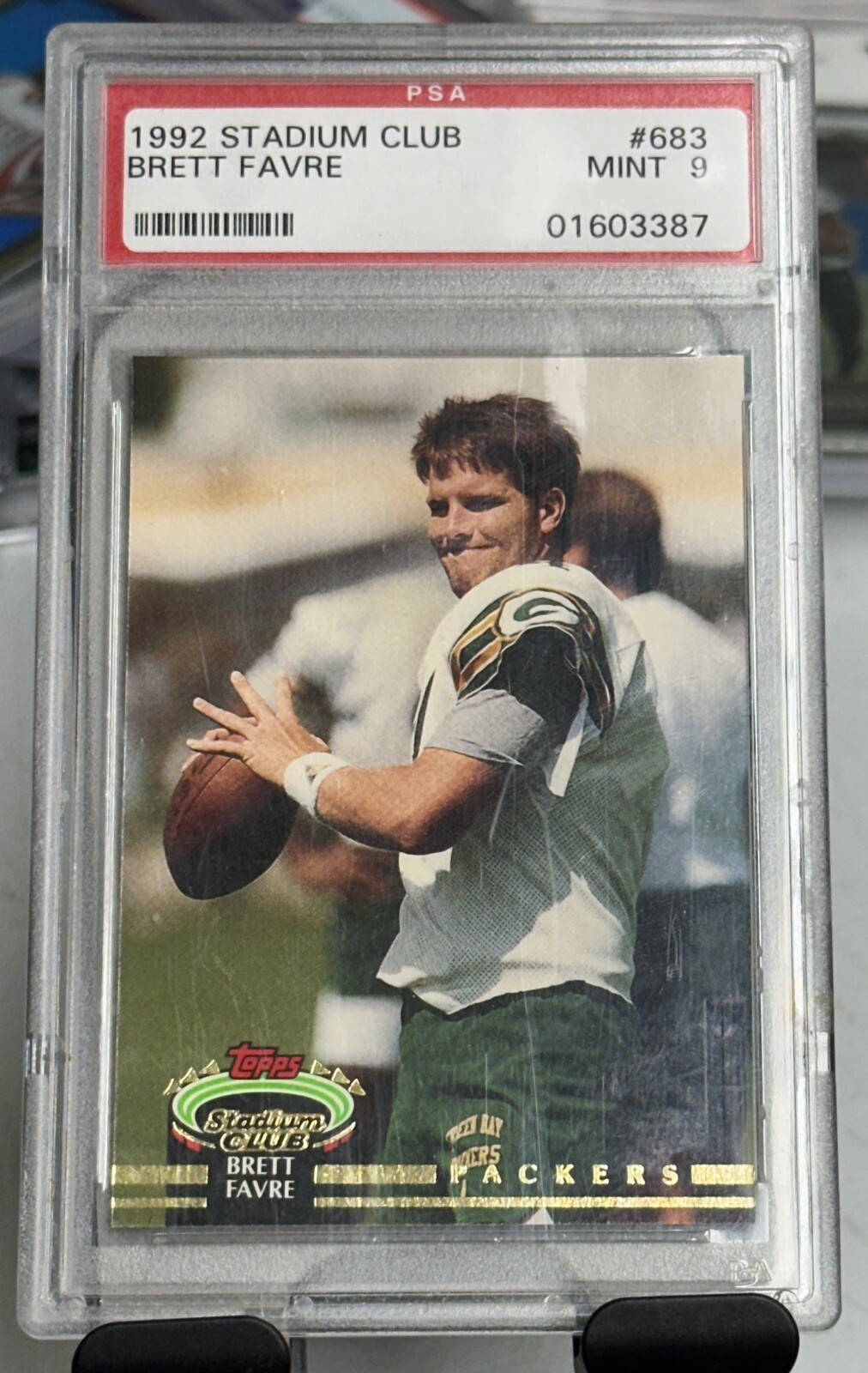 Brett Favre 1992 Stadium Club #683 Base Price Guide - Sports Card Investor