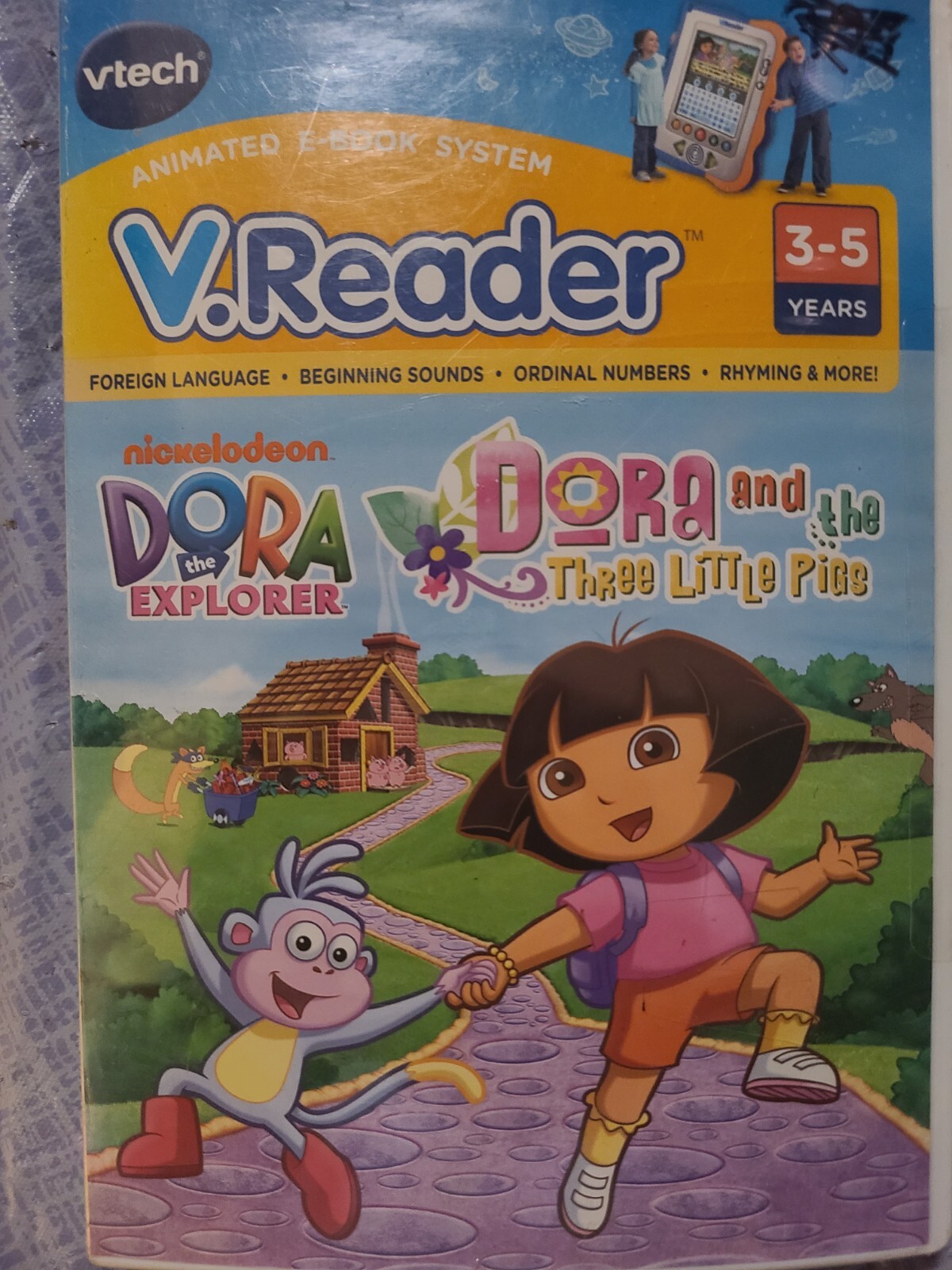 vtech V.Reader Dora the Explorer Animated E-Book Dora And The Three ...