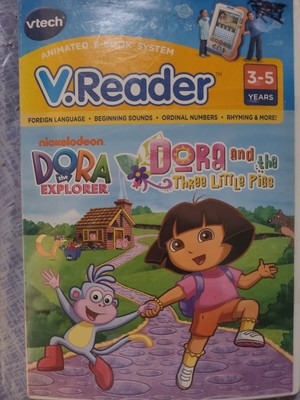 vtech V.Reader Dora the Explorer Animated E-Book Dora And The Three ...