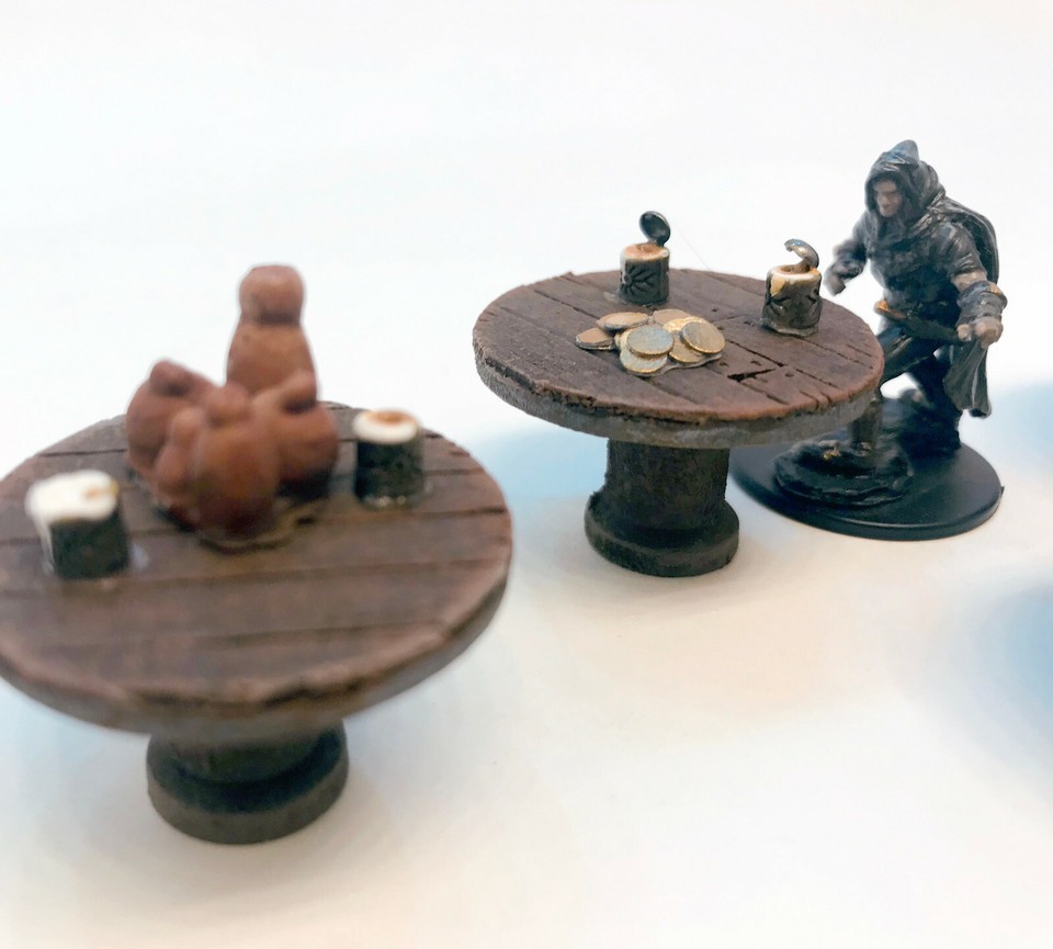 4x Tavern Tables w/Ale! for D&D Pathfinder 100%Handmade Terrain Tavern ...