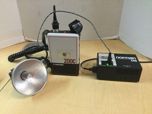 Norman 200C portable flash lighting Battery Pack, Delta V Charger ...