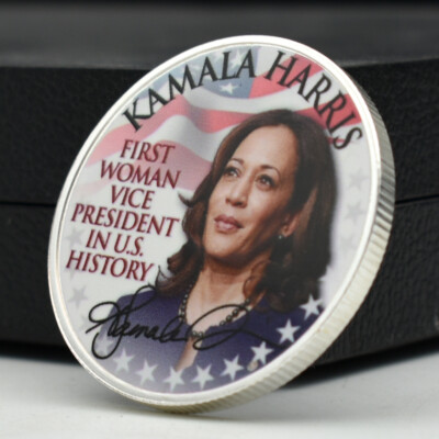 Kamala Harris Silver Plating Challenge Coin US 49th Vice President ...