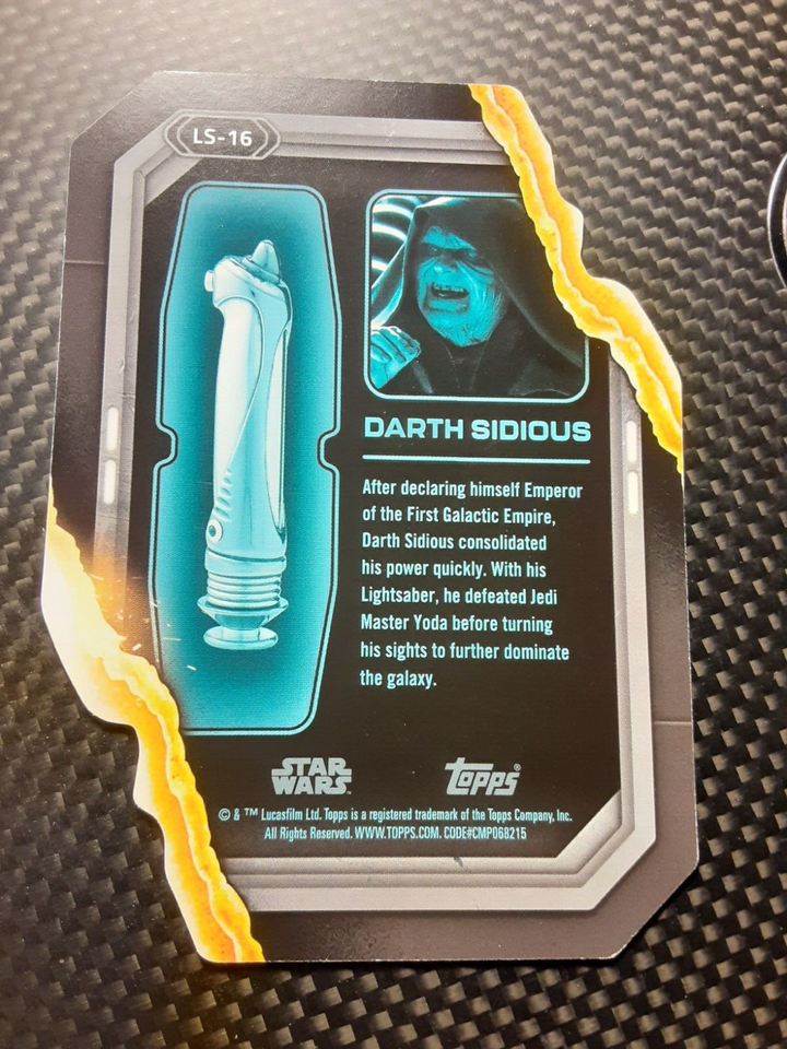 2023 Topps Star Wars Flagship LIGHTSABER STYLING Insert Card DARTH ...