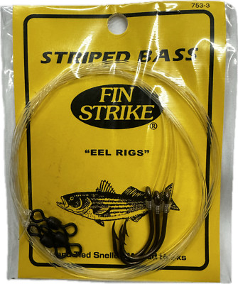 *Clearance Sale * FIN STRIKE EEL RIG HOOKS FOR STRIPED BASS | eBay