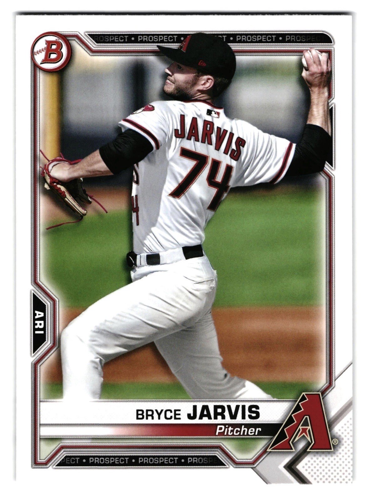 2021 Bowman Baseball Bryce Jarvis Prospect Arizona Diamondbacks #BP-44 ...