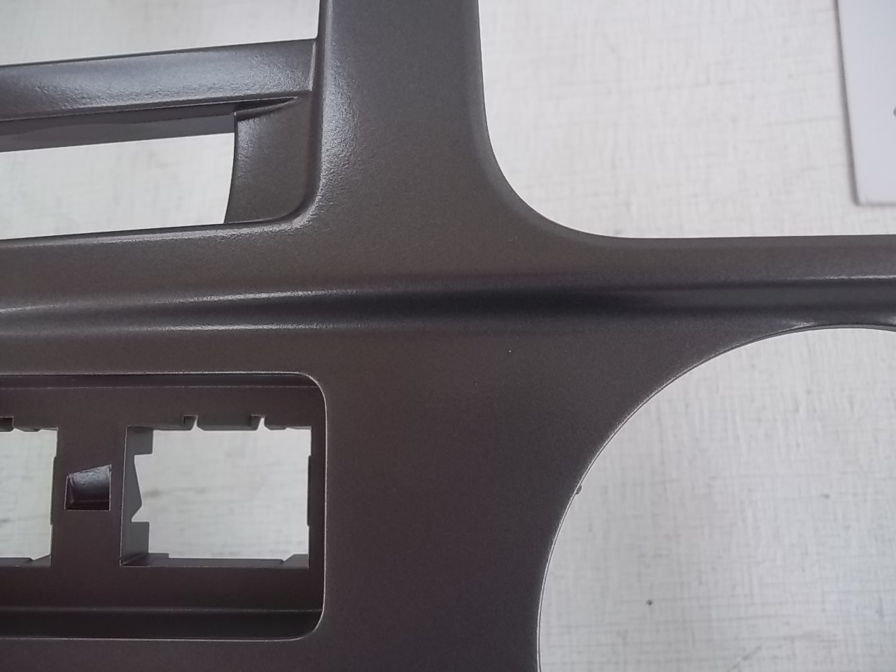 VW TRANSPORTER T5 GP 2010- GRAPHITE DASH FASCIA TRIM CD RADIO SURROUND ...