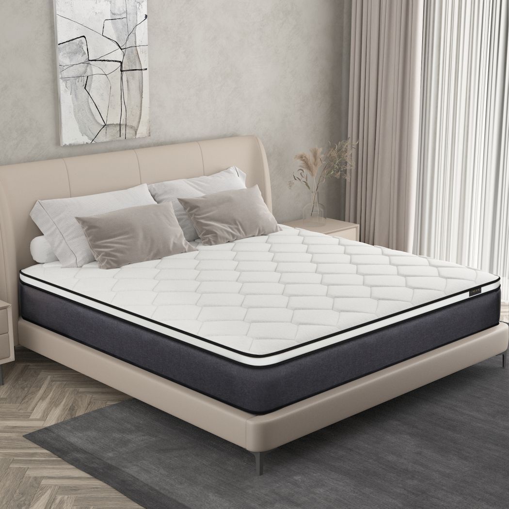 Mattress Twin Full Queen King Size12" 14" Memory Foam Hybrid Spring Bed ...