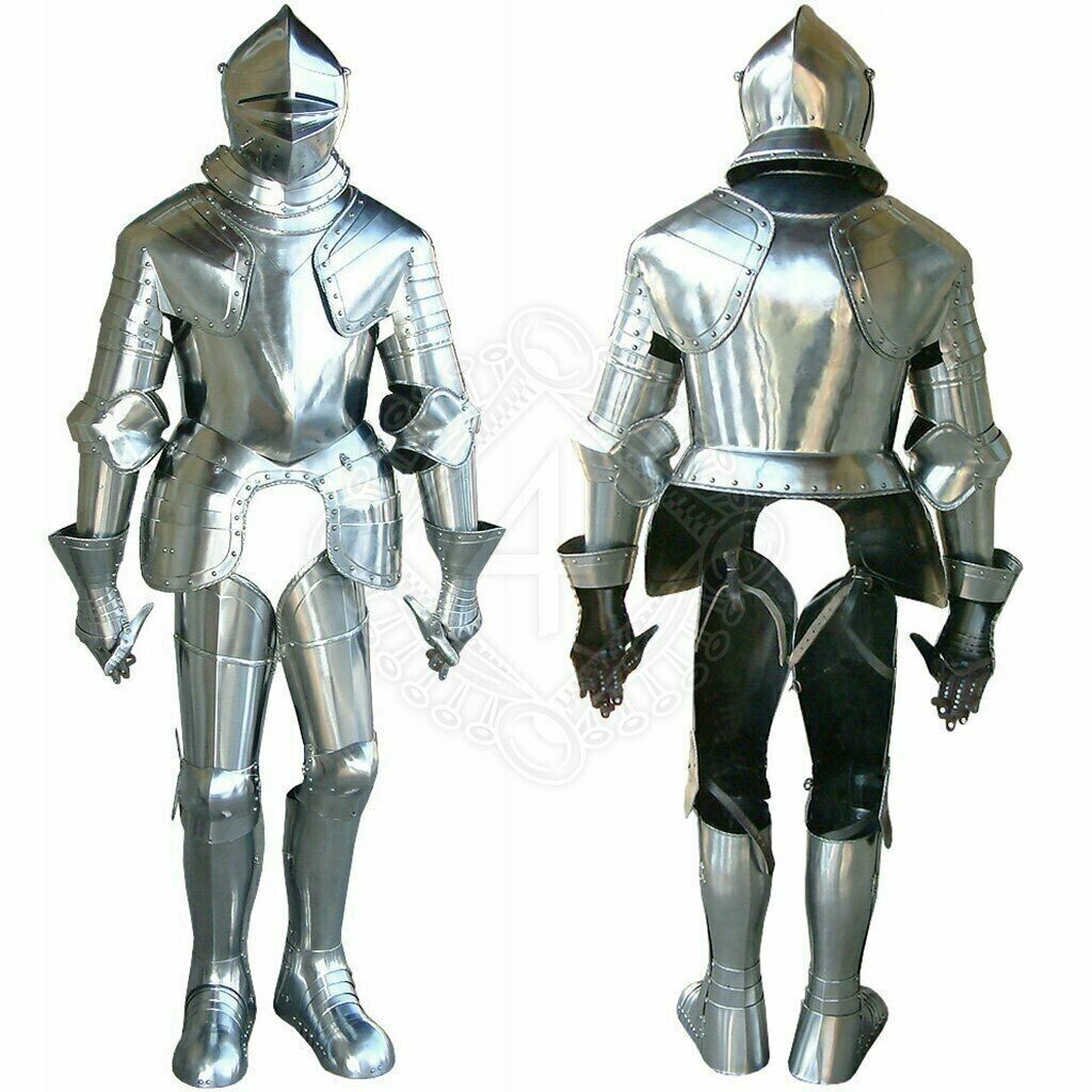 X-Mas Armour Medieval Wearable Knight Crusader Full Suit Of Armor LO87 ...