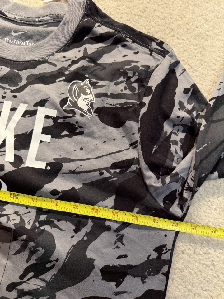 Nike Duke University Blue Devils Dark Arctic Camo Long Sleeve Tshirt ...