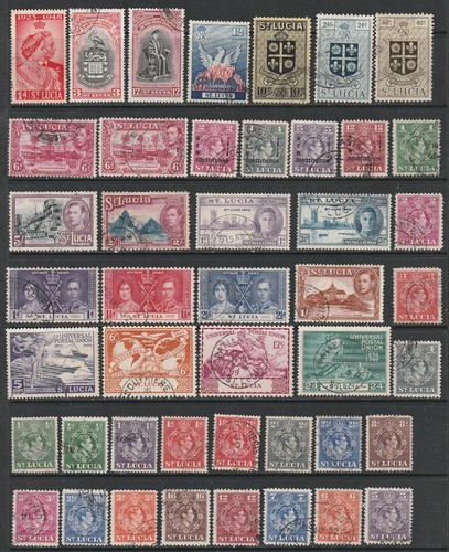 (A843) St Lucia - George VI Used Selection to 5 & 10 Shilling | eBay