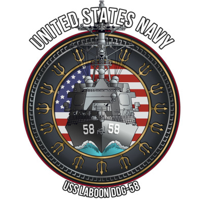 USS Laboon DDG-58 US Navy Missile Destroyer Veteran USN 5" Military ...