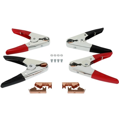 4pc Booster Jumper Battery Cable Parrot Clamps 1100AMP Red and Black ...