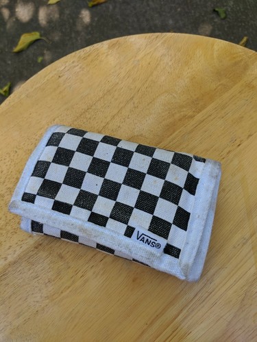Vans-Off-The-Wall Checkered Trifold Wallet | eBay