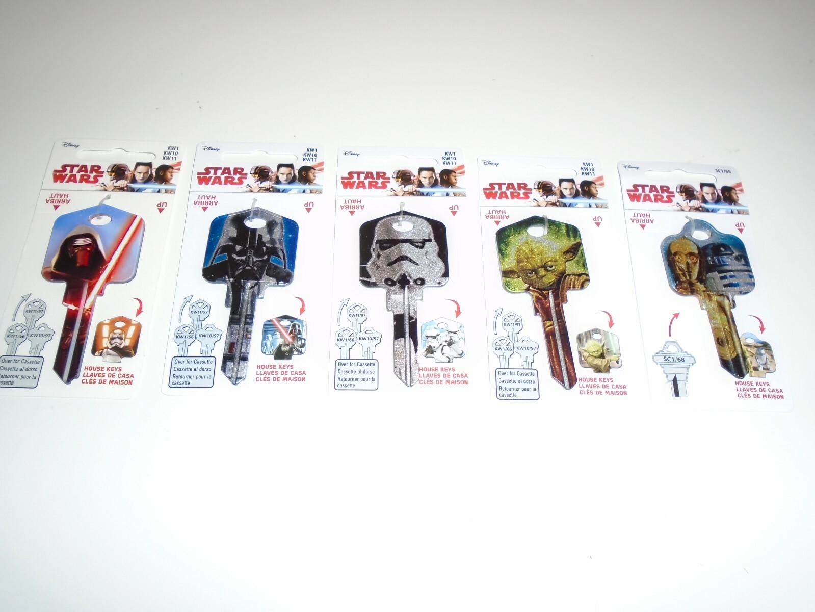 SET OF 5 DISNEY STAR WARS KEYS - NEW | eBay