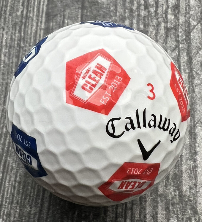 Callaway Chrome Soft Truvis District Clean Red Number Rare New Golf ...