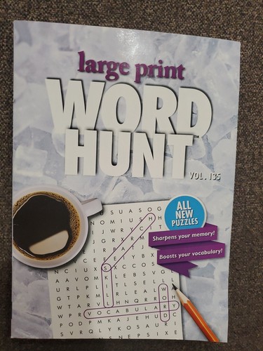 Brand New Large Print Word Hunt/Find Puzzle Books Kappa 100per Book vol ...