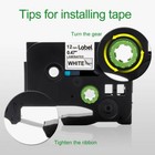 10PK For Brother P-Touch TZe-231 TZ-231 12mm White Standard Laminated ...