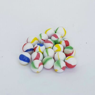 Lot 20 Marbles Toy Antique Beachball Milk Vintage Design Art Shooter ...