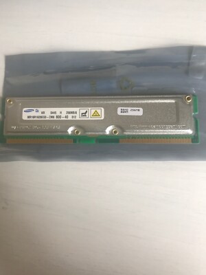 Samsung mr16r1628eg0-cm8 (256 MB, PC800, RDRAM, 800 MHz, RIMM 184-pin ...