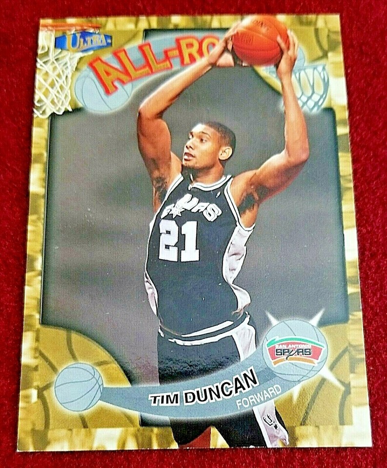 Tim Duncan Panini Fleer UD Topps Chrome Refractor XFractor Rookie Prime ...