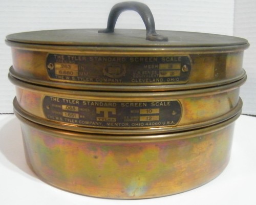 Tyler Standard Screen Set 3 Pieces with Lid , .263 & .065 Gold Panning ...