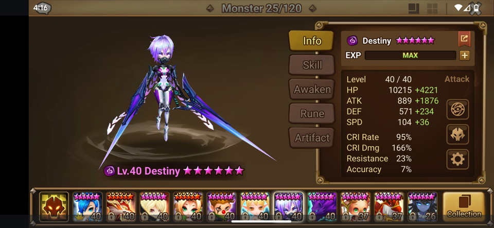 Summoners war LD Dark Battle Angel Global | eBay