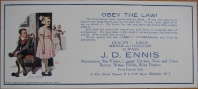 Frederic Stanley/Artist-Signed 1926 Advertising Blotter Art - Montclair ...