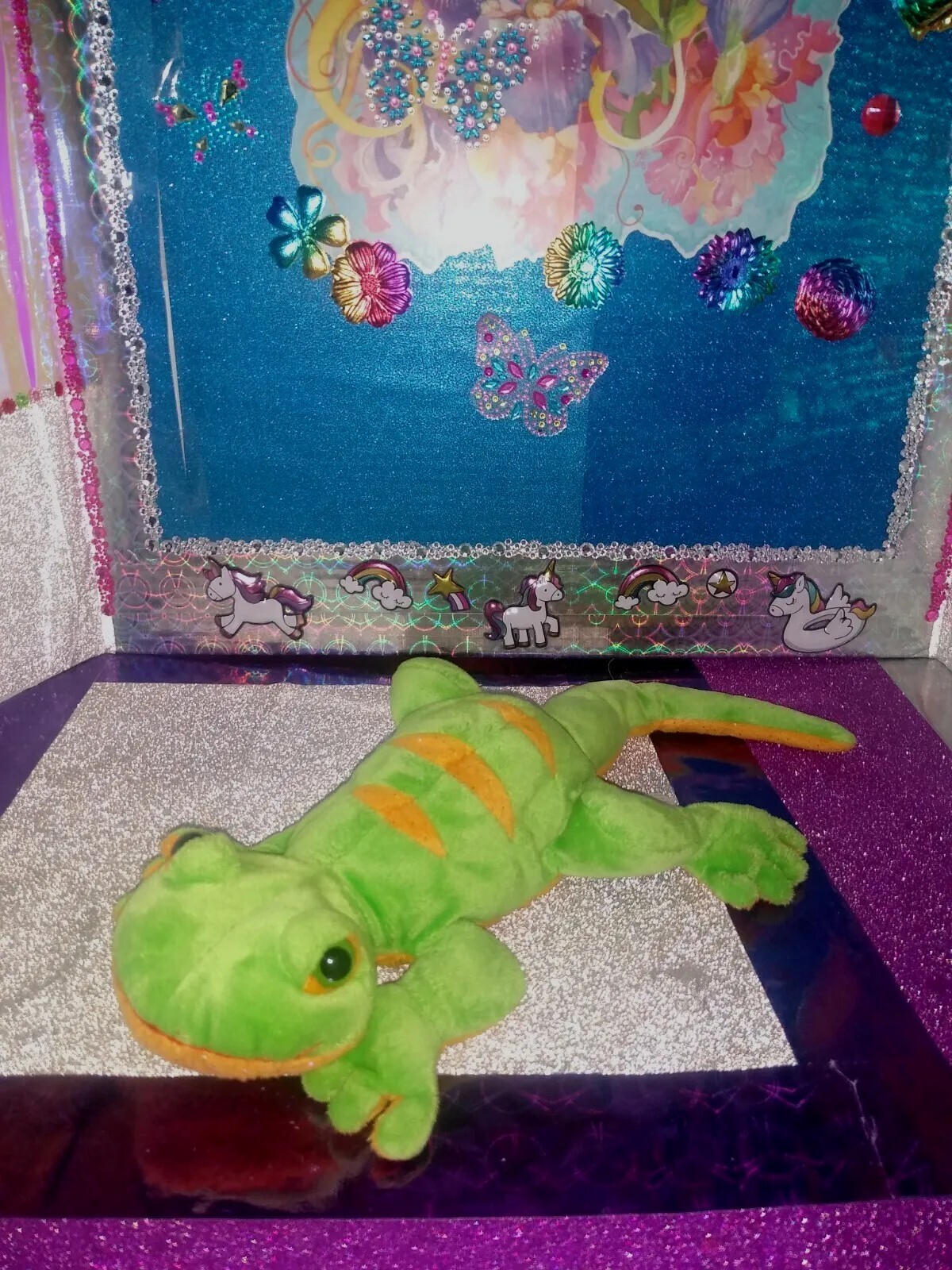 🦄Ganz Webkinz {Lemon-Lime Gecko} Green Lizard Reptile HM200 15" Plush ...