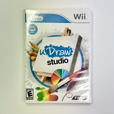 uDraw Studio Wii (Nintendo Wii, 2010) Complete w/ Manual - Tested -Free ...