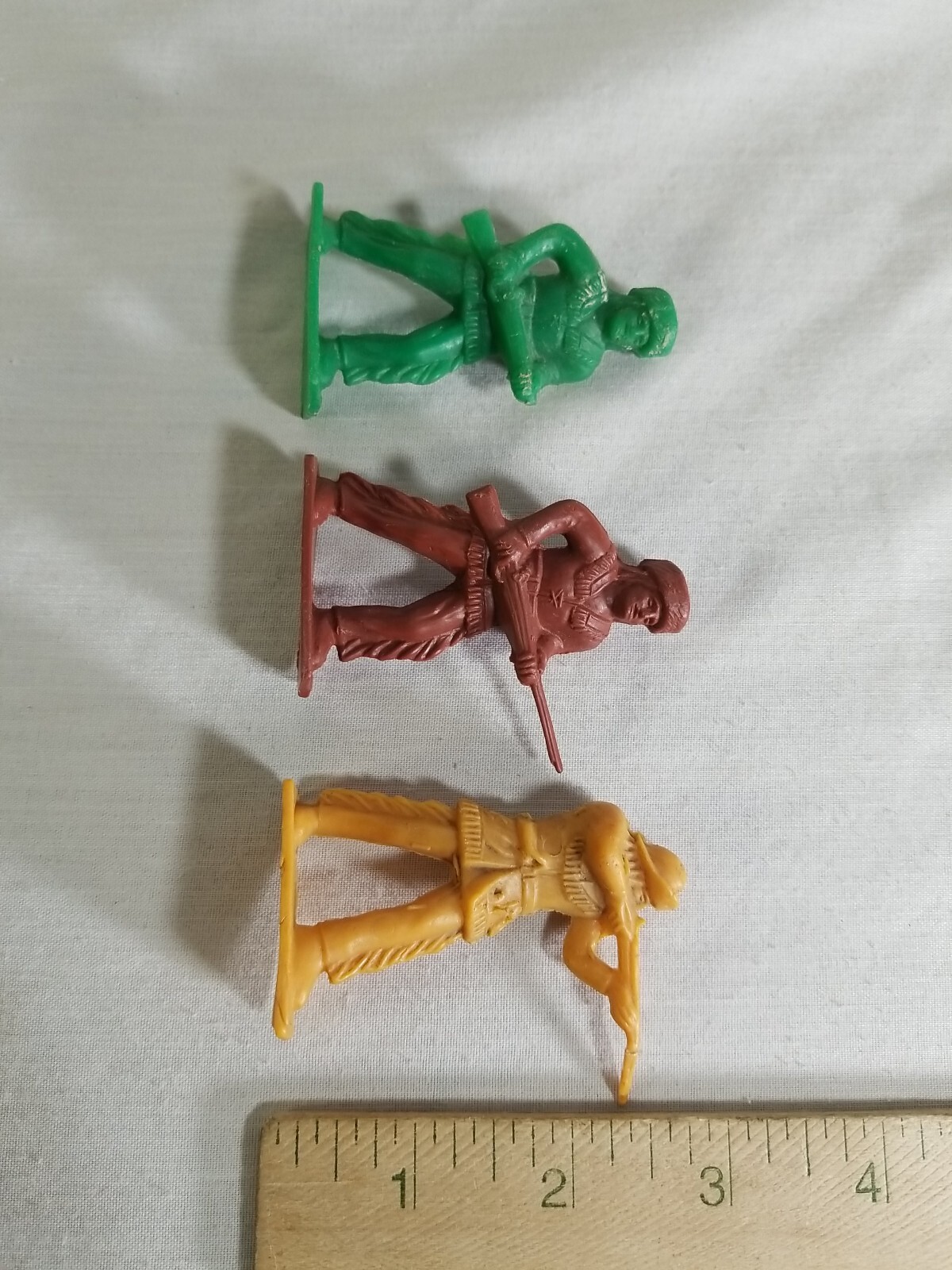 Vintage Tim Mee Toys Cowboy Daniel Boone Plastic Western Figures Green ...