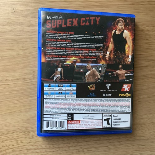 WWE 2K17 (Sony PlayStation 4, 2016) PS4 Top of the disc scratched | eBay