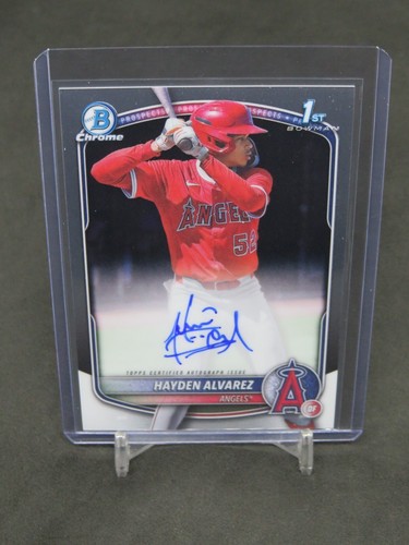 2025 BOWMAN HAYDEN ALVAREZ 1ST CHROME PROSPECT AUTO LOS ANGELES ANGELS ...