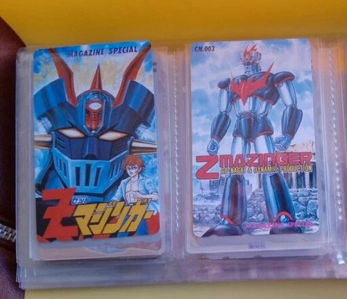 MAZINGA Z MAZINGER JAPAN PHONECARD SET X2 GO NAGAI DYNAMIC PRO ANIME ...