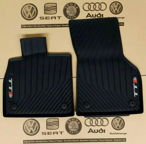 Original Audi TTS TT 8S All weather Rubber Floor Mats Carpets 2pcs ...
