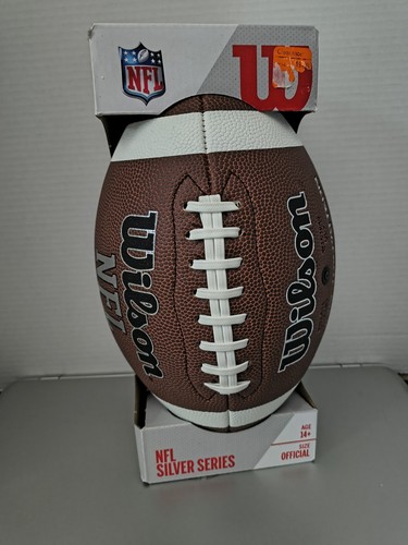 Wilson NFL Silver Series Football Official Size NIB Read | eBay