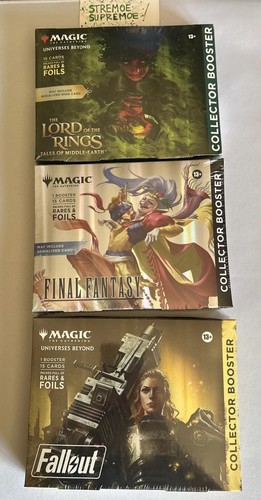 Sealed Final Fantasy / Lord Of The Rings / Fallout MTG Collector Omega ...