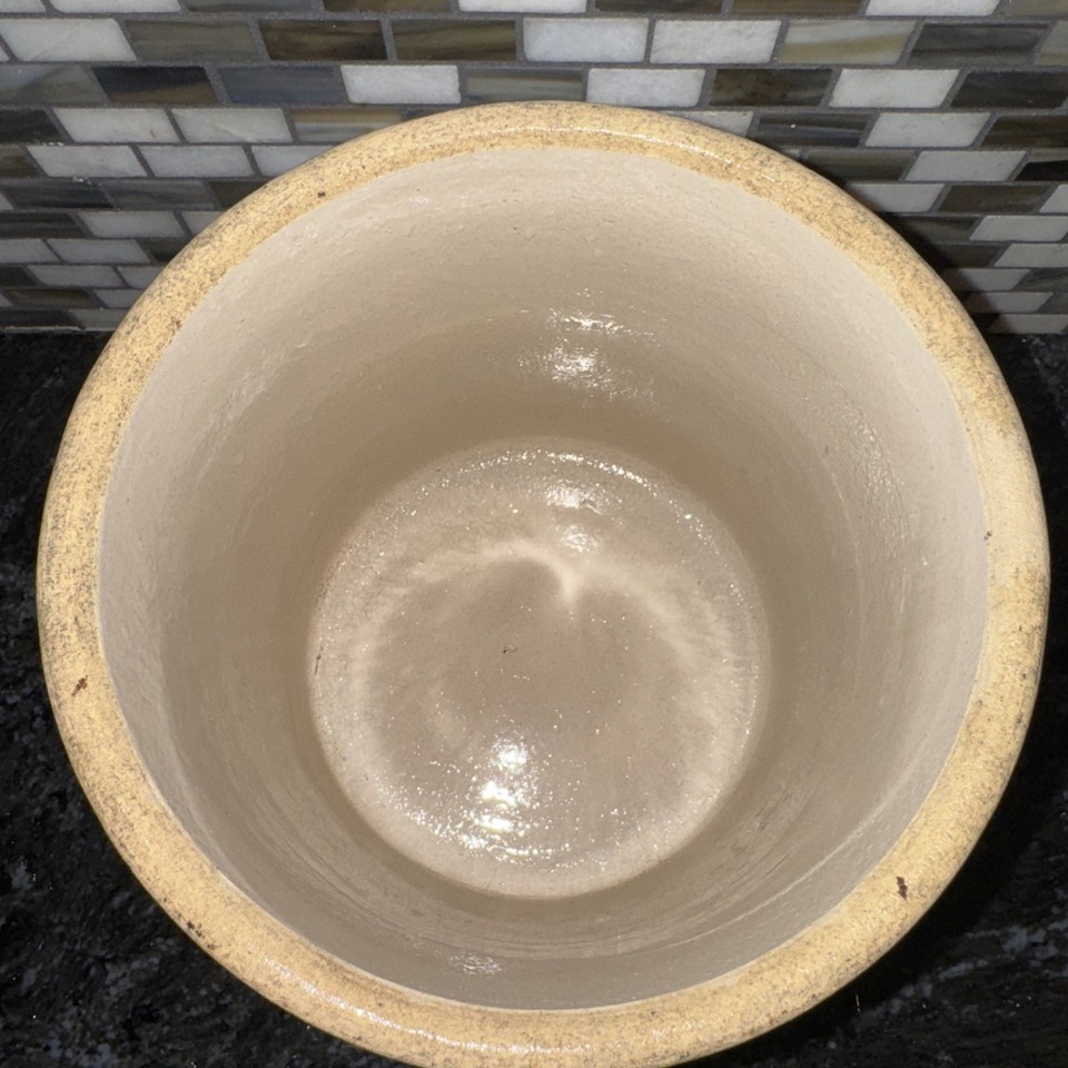 Vintage One 1 Gallon Stoneware Beige Crock Unmarked | eBay