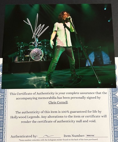 Chris Cornell Signed 8x10 Photo Autographed, Authentic, COA Soundgarden ...
