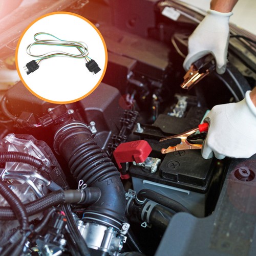 Trailer Wiring Kit Trailer Light Plug 4 Pin Connector Universal Wire ...