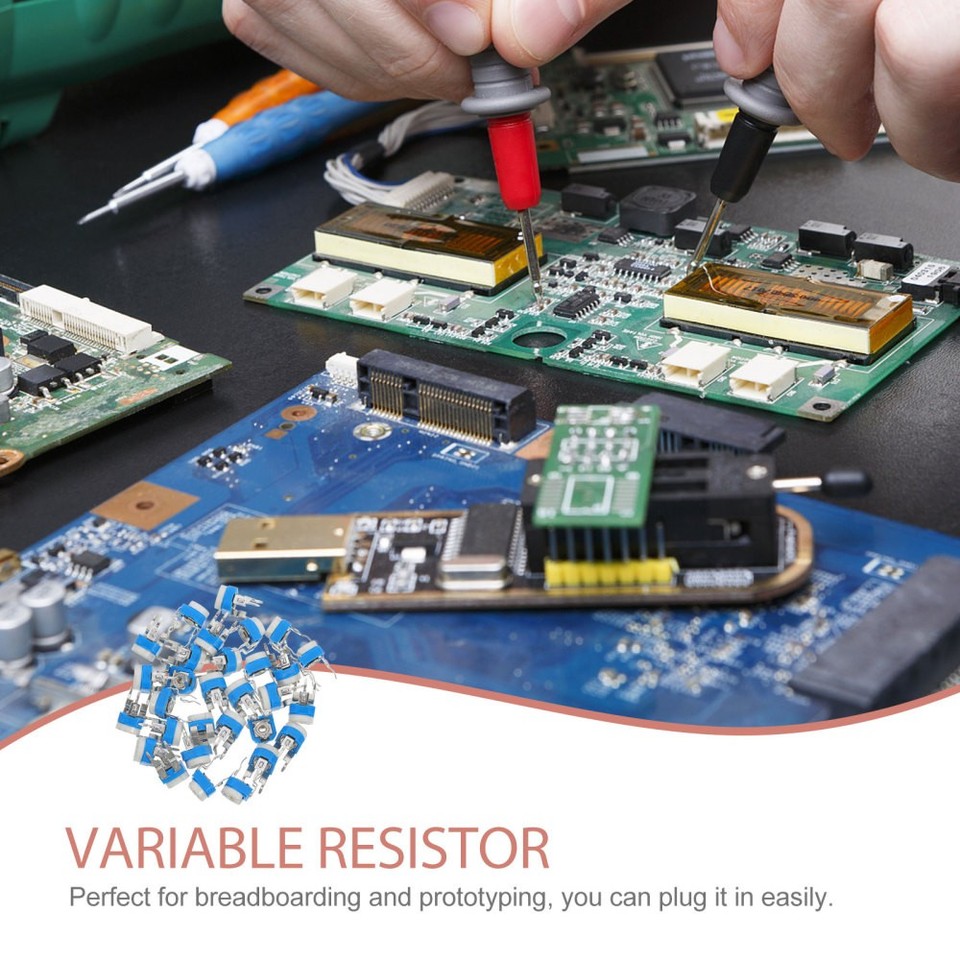 30 Pcs Potentiometer Varible Resistor Man Electrical Potentiometers ...