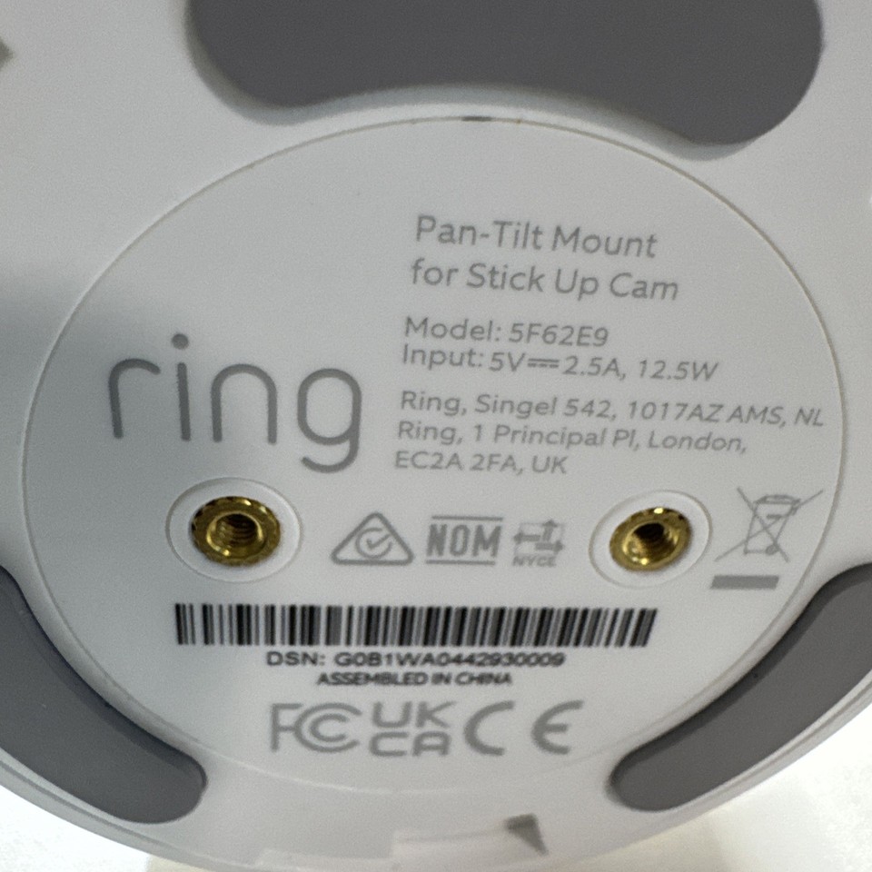 Ring Outdoor Pan-Tilt Camera Mount For Stick Up Cam Model 5F62E9 | eBay