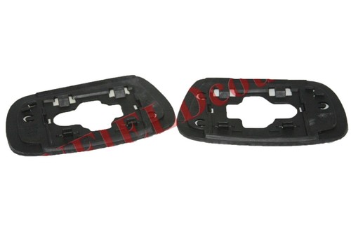 LH & RH ORVM Convex Wing Door Glass Mirror + Base Plate for Toyota ...