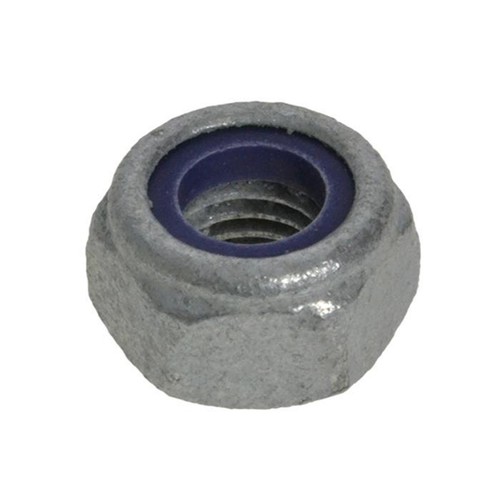 Pack Size 200 Galvanised Hex Nyloc M27 (27mm) Metric Coarse Class 6 ...
