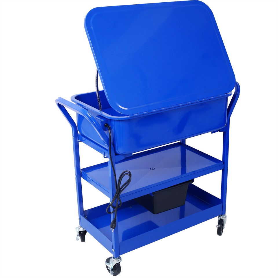 Parts Washer 20 Gallon Capacity Tank Cabinet Portable Automotive Parts ...