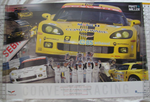 Corvette Racing Team Pratt Miller Photo Art Print Poster 24x36 2001 ...