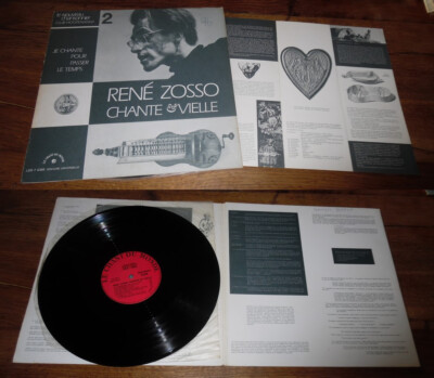 René Zosso – Chante & Vielle LP ORG French Folk Chant Du Monde W/Insert ...